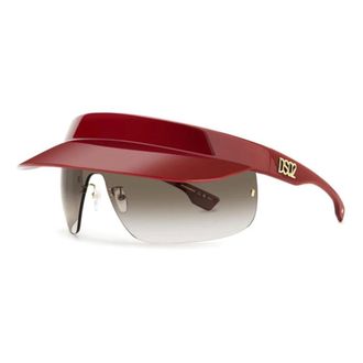 Dsquared2 unisex, Accessoires, Rouge, Taille: ONE Size Lunettes de soleil mode Verres d&eacute;grad&eacute;s noirs