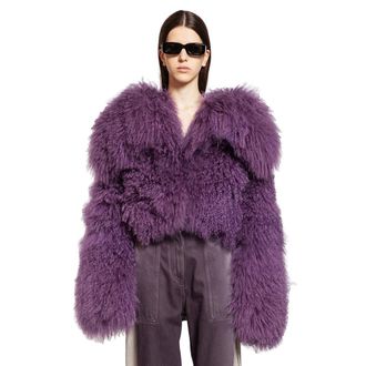 The Attico Short Mongolian Fur Coat