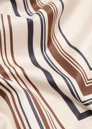Mango Halstuch mit geometrischem Printmuster beige - Damen - Einheitsgr&ouml;&szlig;e - MANGO