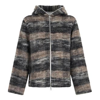 Our Legacy Kapuzenjacke mit durchgehendem Rei&szlig;verschluss - - Knitwear - Herren - Braun - L