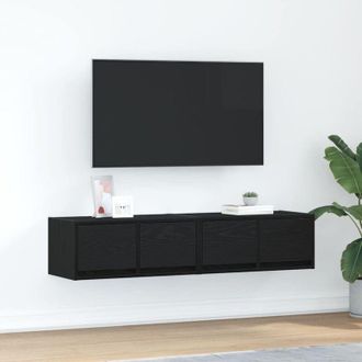 vidaXL Vidaxl - TV-Schr&auml;nke 2 Stk. Schwarz Eichen-Optik 60x31x25,5 cm