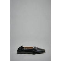 Ganni Oleatex Lace-Up Ballerinas