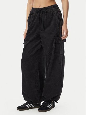 adidas Stoffhose Corduroy 3S Cargo KQ6429 Schwarz Relaxed Fit