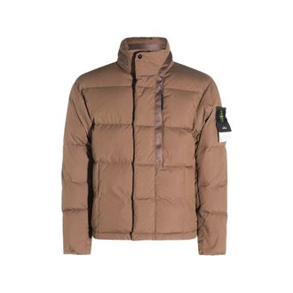 Stone Island Logo-patch Quilted Padded Jacket