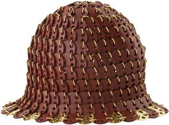 Paco Rabanne Femme, Accessoires, Rouge, Taille: ONE Size Disc Chain Bucket Hat