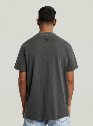 G-Star T-Shirt Multi Logo Overdyed Loose T-Shirt