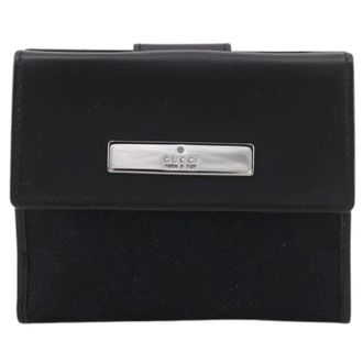 Gucci Pre-owned GG Canvas Kompakt Geldb&ouml;rse - - Pre-owned - Damen - Schwarzk - ONE SIZE