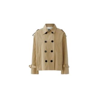 Oui Femme, Manteaux, Beige, Taille: 36 FR Outdoor Jacket