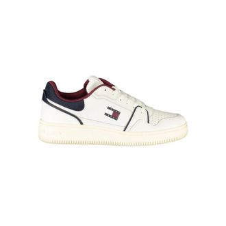 Tommy Hilfiger Wei&szlig;e Leder-Sneakers - - Shoes - Herren - Wei&szlig; - 41 EU