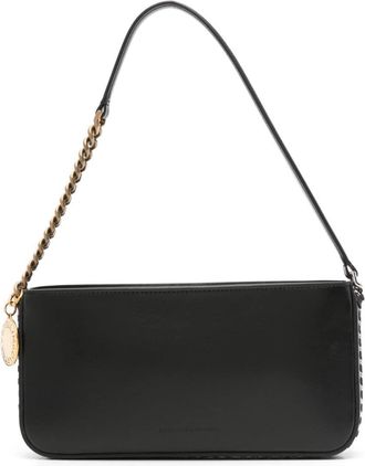 Stella McCartney Frayme Schultertasche - Schwarz