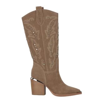 Alma En Pena Studded Stiefelette mit Absatz Steine - - Shoes - Damen - Beige - 36 EU