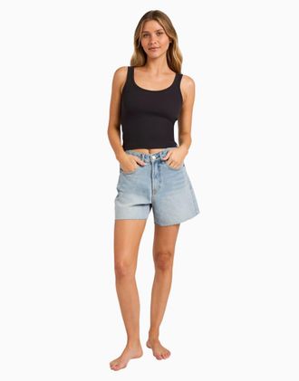 Billabong Riley - Short en jean - Indigo d&eacute;lav&eacute;-Bleu