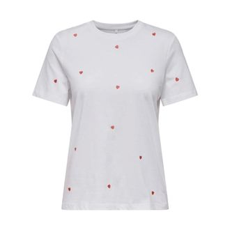 Only Only, Femme, Tops, Blanc, Taille: 44 FR Top O-Neck Life pour Juniors