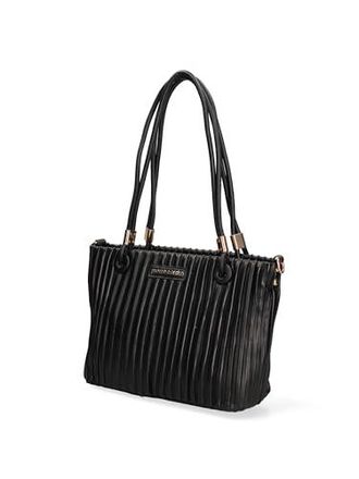 Pierre Cardin Sac à bandoulière femme Polyuréthane Polyuréthane 30x21x11 cm 98457-HONG02, Noir, Taille unique