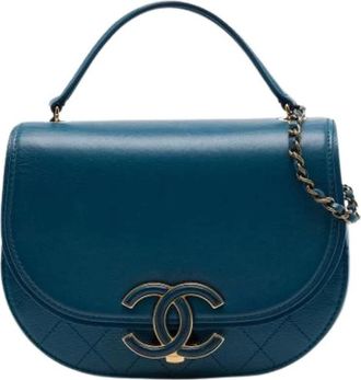 Chanel Sac bandouli&egrave;re Coco Curve Pre-owned - Femme - Pre-owned - Bleu - Taille: ONE Size