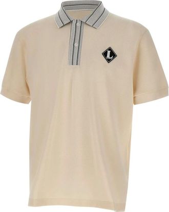 Lacoste Homme, Tops, Beige, Taille: L Polo Badge Coupe Classique Made In France