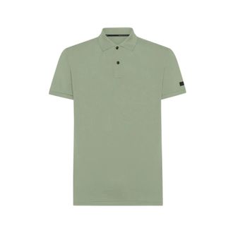 Roberto Ricci Design Sage Green Oxford Polo Shirt - - Tops - Herren - Gr&uuml;n - M