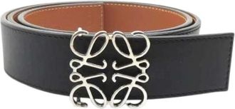 Loewe unisex, Pre-owned, Noir, Taille: ONE Size Ceinture en cuir Pre-owned