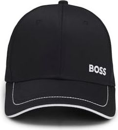 BOSS Hommes Cap-1 Casquette en twill de coton avec logo - Noir