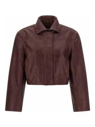 Rotate Lederjacke - Bordeaux