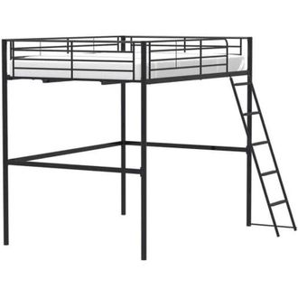Les Tendances Cstore Eliot Hochbett schwarz 140 x 200 cm