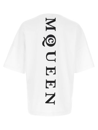 Alexander McQueen Mens Bicolor Cotton T-Shirt