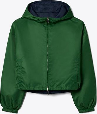 Tory Burch Damen Wendbare, kurze Nylonjacke