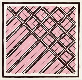 Arket Bedrucktes Seidentuch -Braun