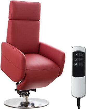 Cavadore Cavadore TV-Sessel Cobra mit 2 E-Motoren und Aufstehhilfe / Elektrisch verstellbarer Fernsehsessel mit Fernbedienung / Relaxfunktion, Liegefunktion / 