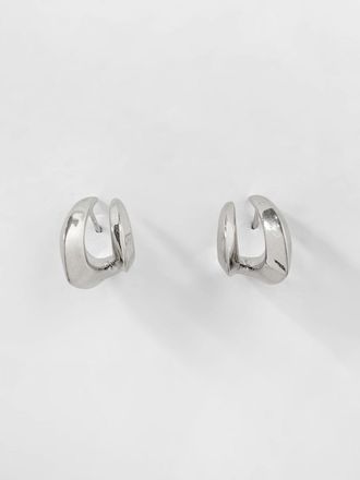 Panconesi Asymmetrischer H&auml;ngeohrring aus Metall mit graviertem Logo