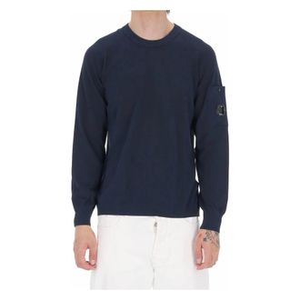 C.P. Company Rundhals-Strickpullover - - Knitwear - Herren - Blau - M