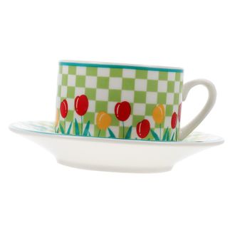 Cabilock Vintage-keramik-kaffeetasse Mit Untertasse Retro-tasse F&uuml;r Tee Und Hei&szlig;getr&auml;nke Tasse Mit Untertasse Aus Feiner Keramik Haushalts-teetasse Wassertasse