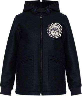 Kenzo Femme, Vestes, Bleu, Taille: 38 FR Badges Peacoat