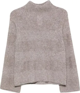 Emporio Armani Pull en Laine M&eacute;lang&eacute;e - Femme - Pulls - Gris - Taille: 38 FR