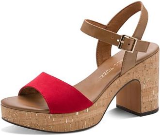 Marco Tozzi Femme Damen Sandale 2-28008-42, Red Comb, 39 EU