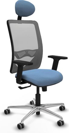 Piqueras y Crespo Stuhl geeignet f&uuml;r B&uuml;ro Zulema mit 2D-Armen, h&ouml;henverstellbarer Lendenwirbelst&uuml;tze und festem Kopfteil, ausgestattet mit 3 Positionen und Schneidschau