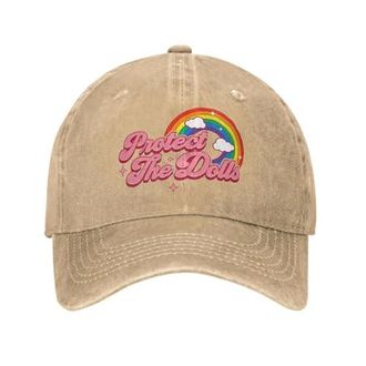 Generic Casquettes de Baseball pour Hommes Hommes, Protect The Dolls Casquettes de Baseball Style Unisexe LGBTQ Supporters Casquettes en Denim us&eacute;es Casquette