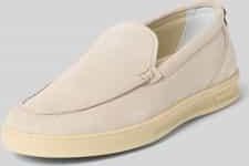 Woolrich Slip-on-Sneaker aus Leder mit Gummisohle