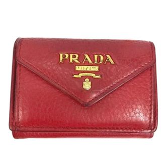 Prada Pre-owned Leder Portemonnaies - - Pre-owned - Damen - Rot - ONE SIZE