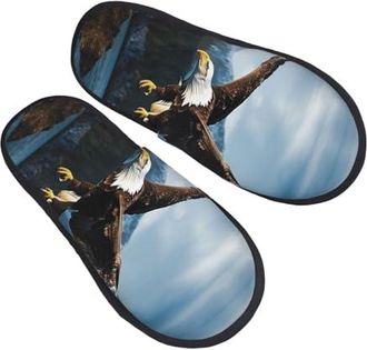 Generic Slippers Eagle À La Chasse Anti Odeur Pantoufles Avec Semelle Caoutchouc Chaussons Maison Pour DIntérieur Chambre De Camping M