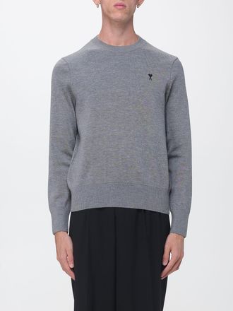 Ami Wollpullover mit Rundhalsausschnitt und Ami de Coeur-Logostickerei