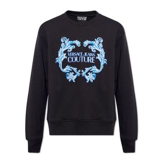 Versace Jeans Couture Baumwoll-Sweatshirt - - Sweatshirts & Hoodies - Herren - Schwarzk - L