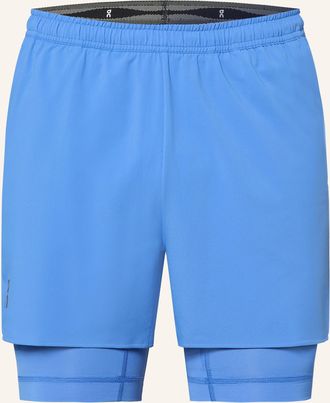 On 2-In-1-Trainingsshorts Train blau