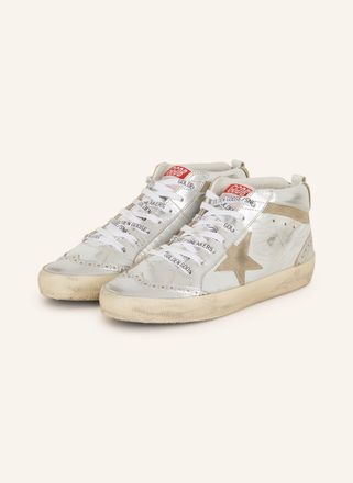 Golden Goose Sneaker Mid Star silber