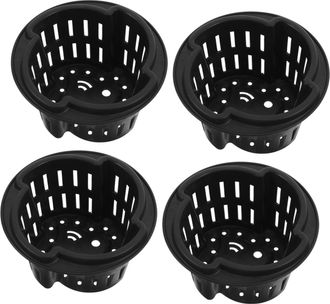 BESPORTBLE 4stücke Hydroponik-Eimer Für Balkon-pflanztopf Pflanzkorb Mit Schlitz Für Teichpflanzen Garten Wasserpflanzen Blüten Klein Versorgung Wachstum Pflanzg