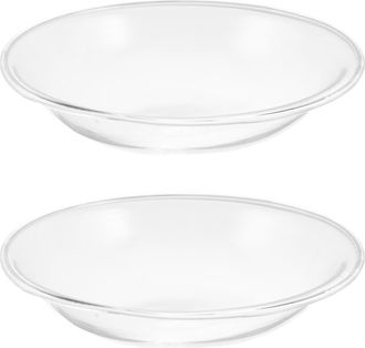 BESPORTBLE 2 St&uuml;ck Pack Transparente Ersatzschalen f&uuml;r Wachsw&auml;rmer Glasschalen f&uuml;r &Auml;therische &Ouml;le und Wachs Hutf&ouml;rmige Duftw&auml;rmer Teller f&uuml;r Vielseitigen Einsatz