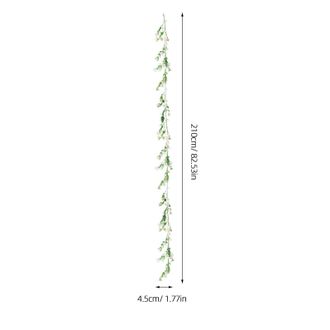 NUOBESTY K&uuml;nstliche G&auml;nsebl&uuml;mchengirlande aus Seide Realistische Blumengirlande Wei&szlig; Langlebige Dekoration f&uuml;r Tisch Balkon und Rohrgestaltung Lichtecht Vielse