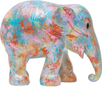Elephant Parade Elefanten Deko | Handbemalt | Deko Elefant Figur Bunt Wohnzimmer Pop-Art Deko Figuren Elefanten Statue aus Harz Dekofiguren Wohnzimmer - Angels Elepha