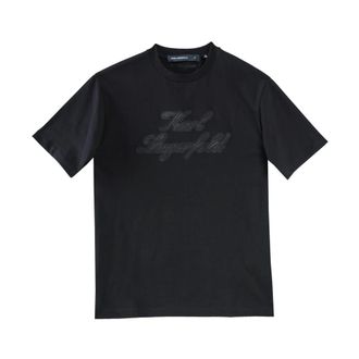 Karl Lagerfeld T-Shirt Firna Rilievo - - Tops - Herren - Schwarzk - S