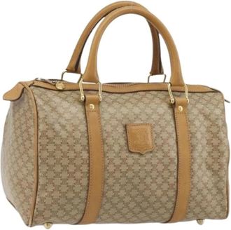 Celine Sac &agrave; main vintage Macadam Pre-owned - Femme - Pre-owned - Beige - Taille: ONE Size